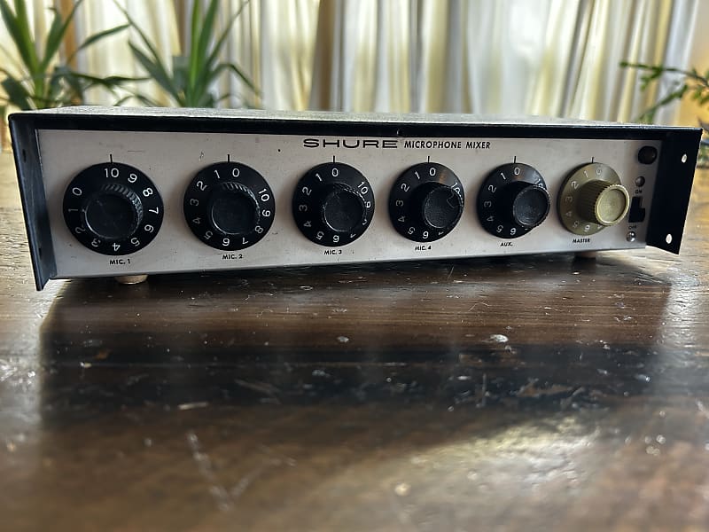 shure m68 vintage mixer, all transformer i/o, with adapter | Reverb