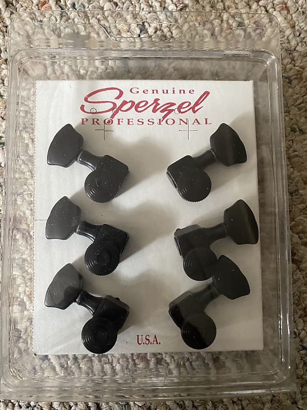 Sperzel 3&3 locking tuning Pegs Black Sperzel - Black | Reverb