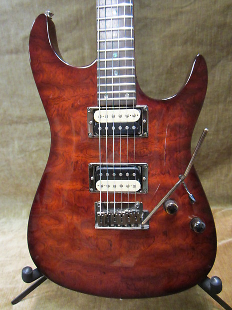 2004 Fender Showmaster Stratocaster QMT HH Bubinga Set Neck | Reverb