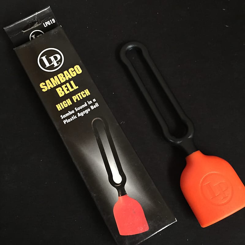 Latin Percussion High Pitch Sambago Bell 2000 Black/Orange | Reverb