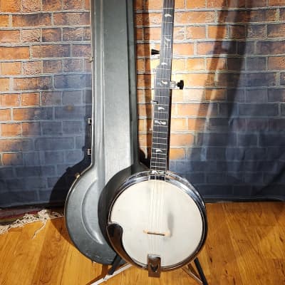 MERLIN Long Neck Five String Banjo 1966 | Reverb