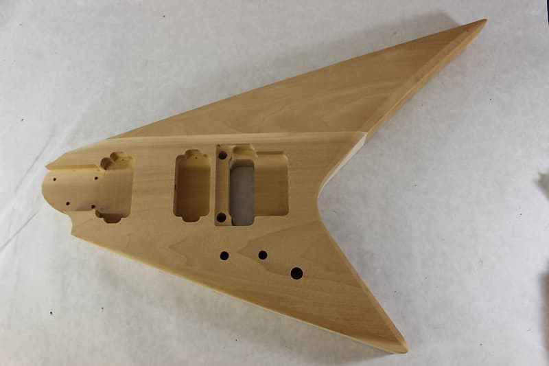 Lefty Left Handed Replacement Guitar Body - Proline V- Fits | Reverb