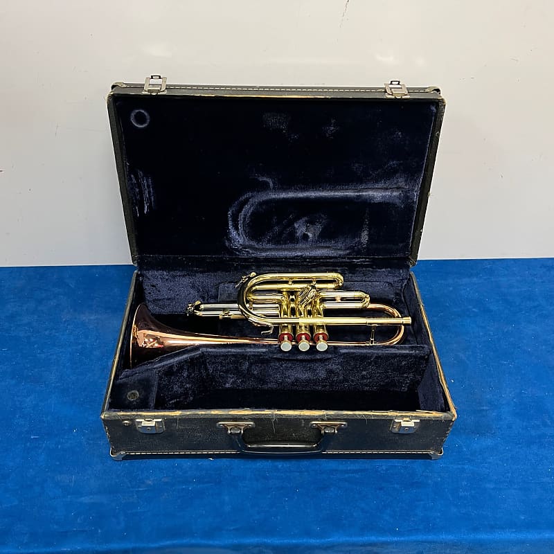 Vintage Conn Director Shooting Star Cornet with Copper Bell | Reverb
