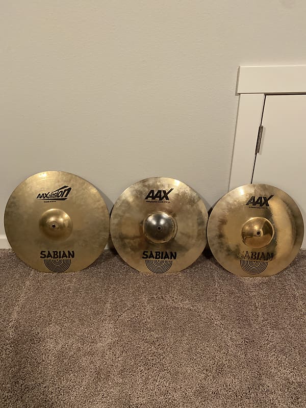 Sabian AAX X-Plosion Crash Cymbals 18”,17”,16” | Reverb