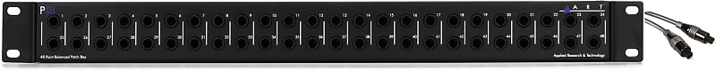 ART P48 48-point 1/4" TRS Balanced Patchbay Bundle with Hosa | Reverb