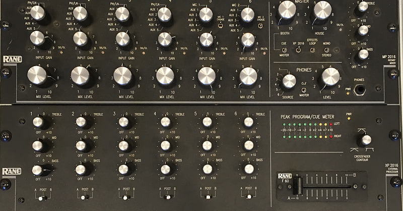 Rane MP2016 XP2016 DJ Rotary Mixer and External Processor | Reverb