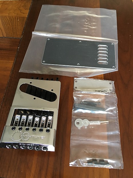 Evertune telecaster stratocaster bridge Evertune Chrome | Reverb