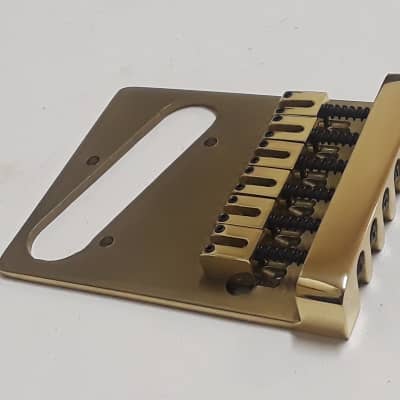 Vintage Late 70's-Early 80's Kahler Brass Tele Bridge | Reverb