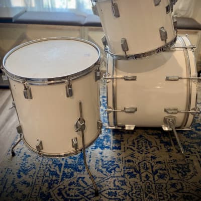 Pearl Drum Set 80s - Pure White | Reverb