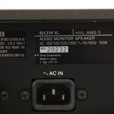 Sony AMS-3 Audio Monitor Speaker Hifi Stereo Amp Owned by | Reverb
