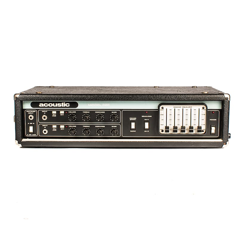 Acoustic - Model 320 - Vintage 1982 USA Solid-State Bass Head | Reverb