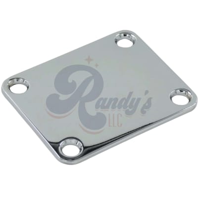Squier 2 Stratocaster Telecaster Neck Plates Chrome | Reverb