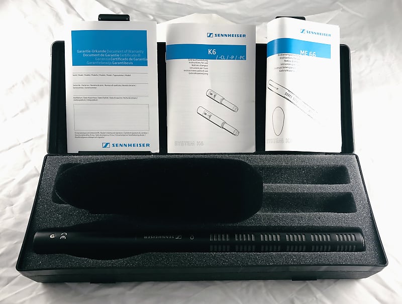 Sennheiser ME66 Short Shotgun Mic Capsule with K6 Power | Reverb