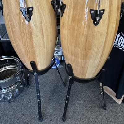 NY PRO conga set sizes 11" and 11 3/4"/stands 2024 - Natural | Reverb