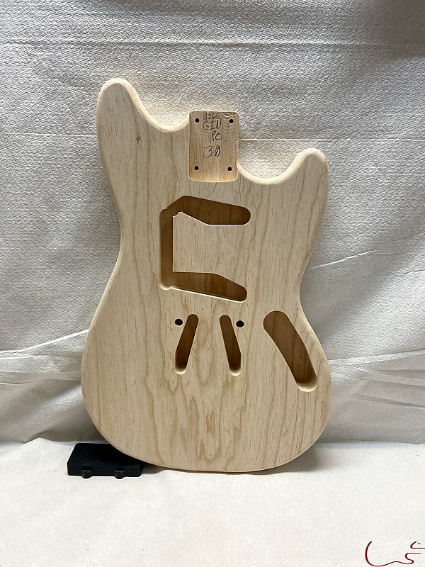 Guitar Mill Stang-Style Body / 1 pc. Ultra Light Swamp Ash / | Reverb