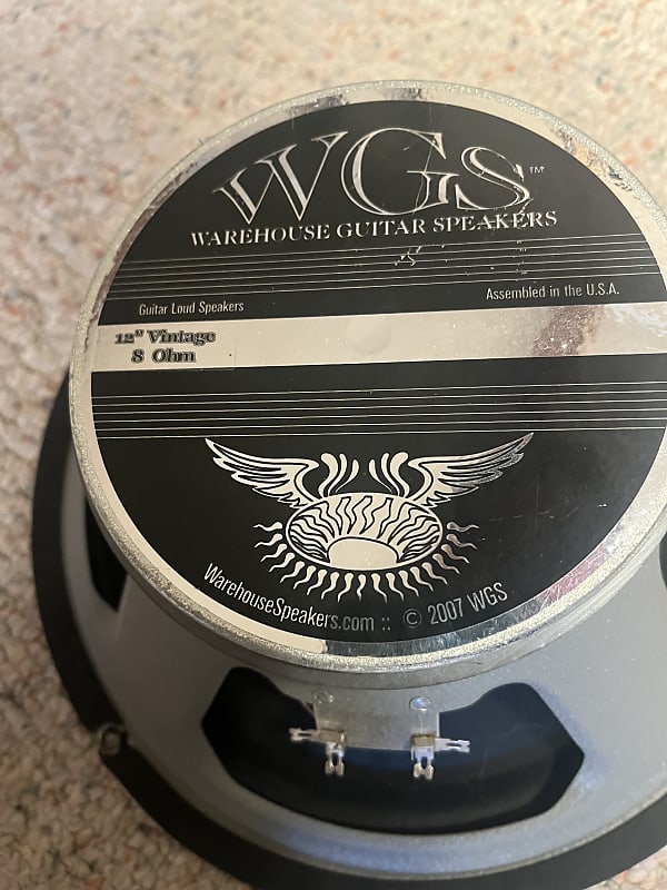 WGS 12” Vintage 8 Ohm 2007 - Black grey silver | Reverb