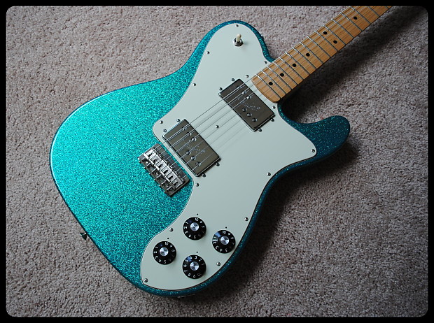 Fender Telecaster Deluxe 72 Reissue 2011 Aqua Flake | Reverb