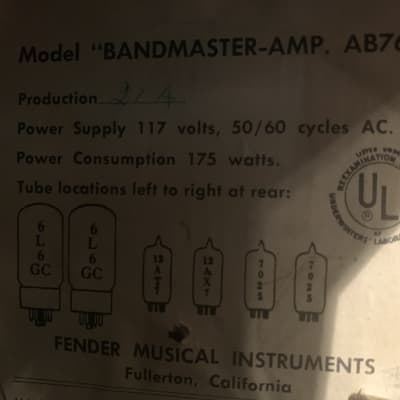 Fender Bandmaster 2-Channel Vibrato Guitar Amp & Speakers | Reverb