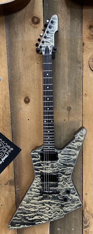 Schecter E-1 Snow Leopard with Schecter Hardshell Case | Reverb