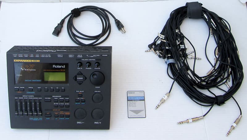 ROLAND TD-10 EXPANDED TDW-1 V DRUM BRAIN MODULE w MOUNT + | Reverb