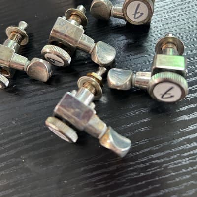 Fender Vintage 2 prong button logo locking tuners telecaster | Reverb