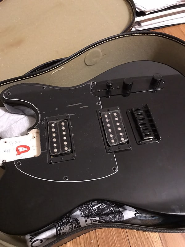 Squier Telecaster Black Goth | Reverb