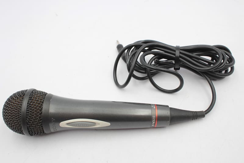 Genuine Sony F-V320 3.5mm Dynamic Uni-Directional Vocal Mic | Reverb