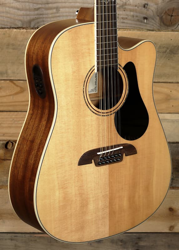 Alvarez AD60ce 12-String Acoustic/Electric Guitar Natural | Reverb