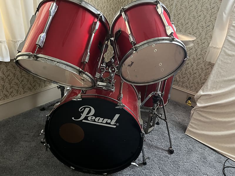 Pearl Export series Red finish | Reverb