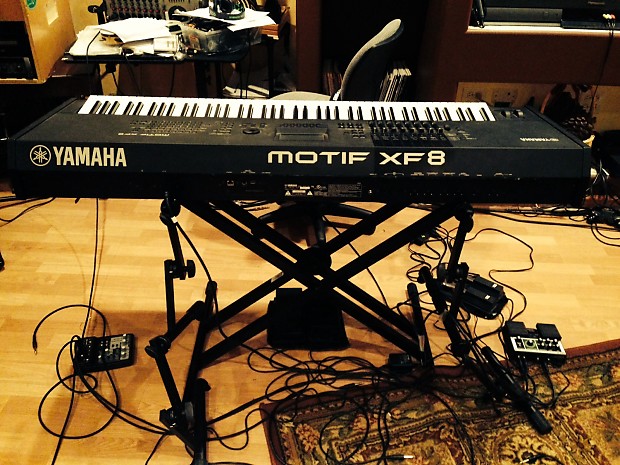 Yamaha Motif XF8 with hard case, stand, and pedals | Reverb