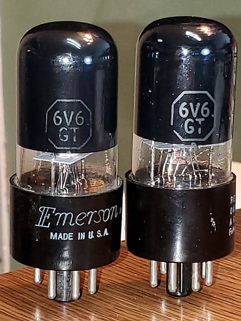 6V6GT Tung-Sol NOS matched pair MaxiMatcher2 (2)tube lot | Reverb