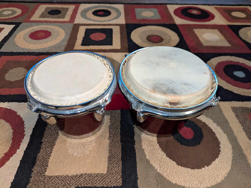 Unbranded Bongo Drums 6 inch & 8 inch - Wood | Reverb