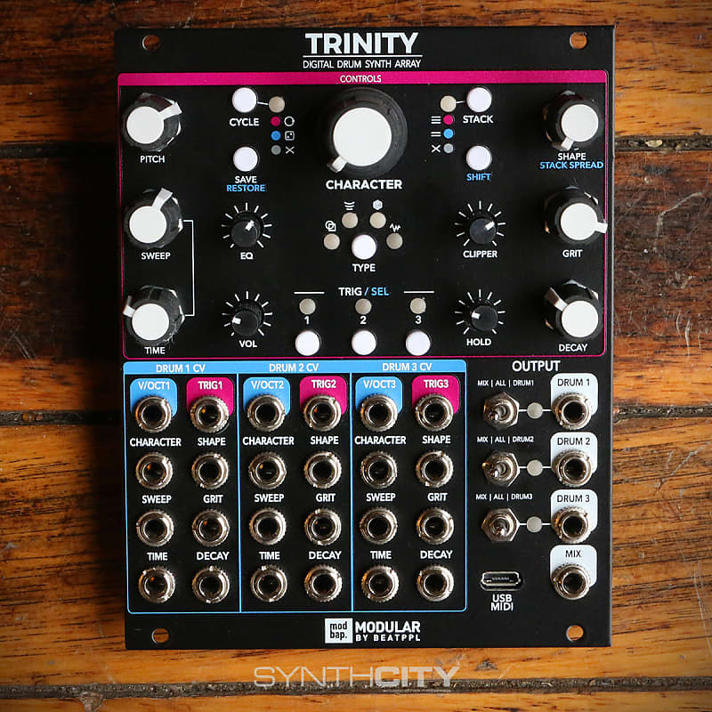 Modbap Modular Trinity 3-Channel Digital Drum Synth Array | Reverb