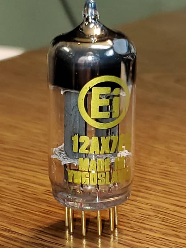 12AX7/ECC83 Ei Gold Pin 17mm Plates/made with Telefunken | Reverb