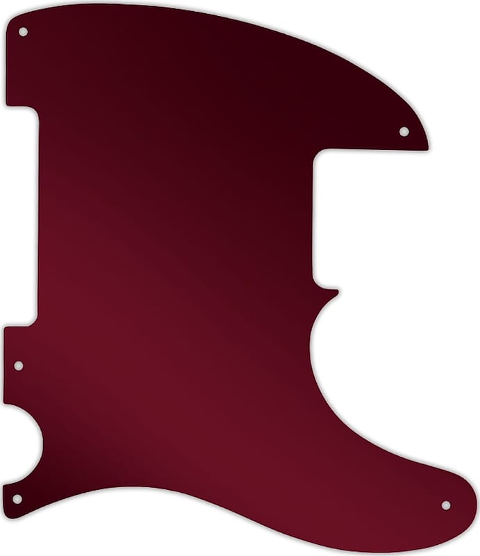 WD Custom Pickguard For Fender Esquire Or Telecaster #10R Red | Reverb