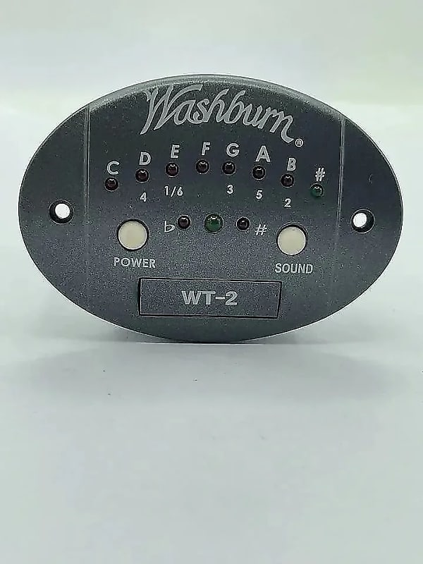 Washburn WT2 Acoustic Guitar Tuner Black | Reverb