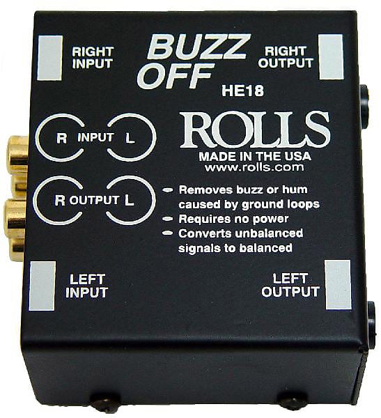Rolls HE18 Buzz Off Isolator Hum and Buzz Eliminator | Reverb