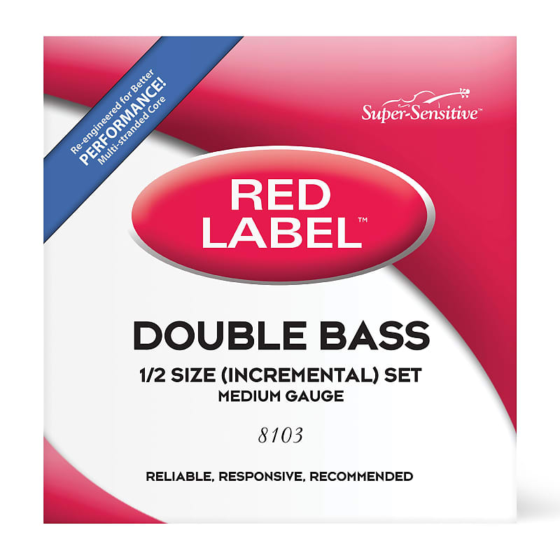 Red Label Bass String Set 1/2 Incremental | Reverb