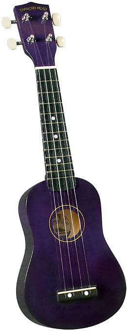 Diamond Head Rainbow Soprano Ukulele - Purple | Reverb