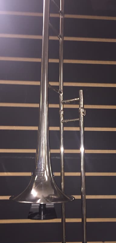 American Standard High Grade Trombone Early 1920s Silver | Reverb