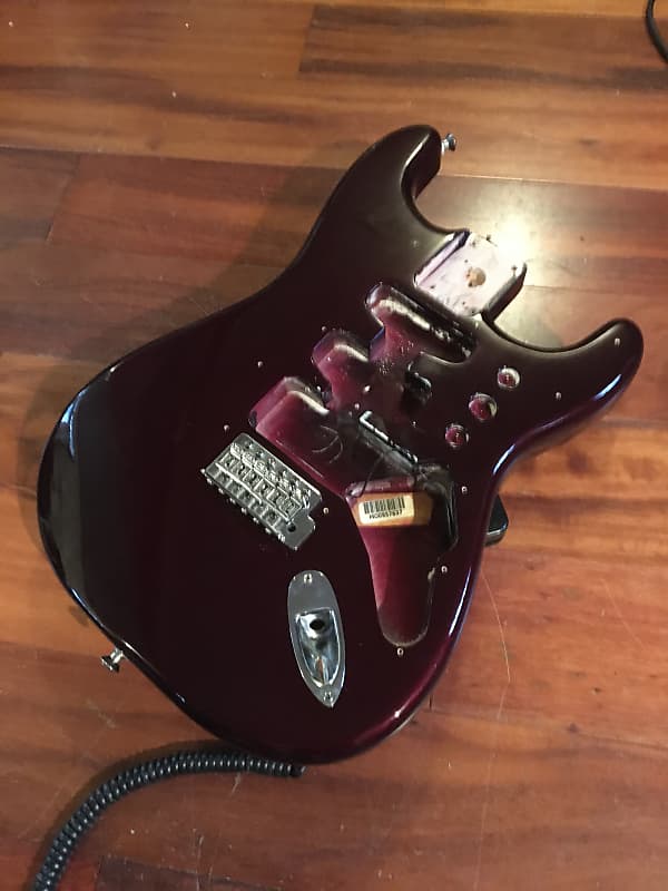 Fender Midnight Wine Burgundy Standard Strat ocaster Alder | Reverb