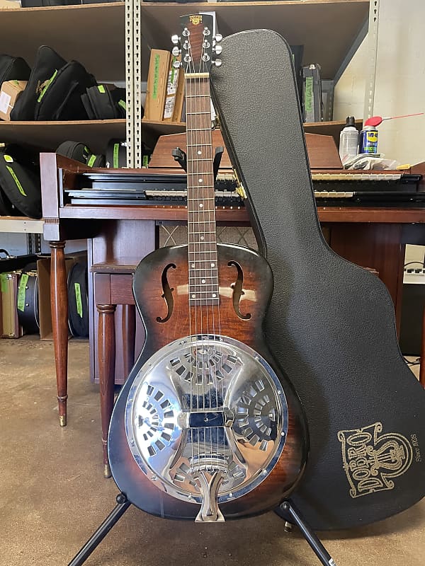 Dobro F-60 Square Neck - FLAME - Made In USA | Reverb