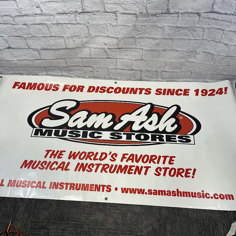 Sam Ash Large Promotional Banner RIP | Reverb