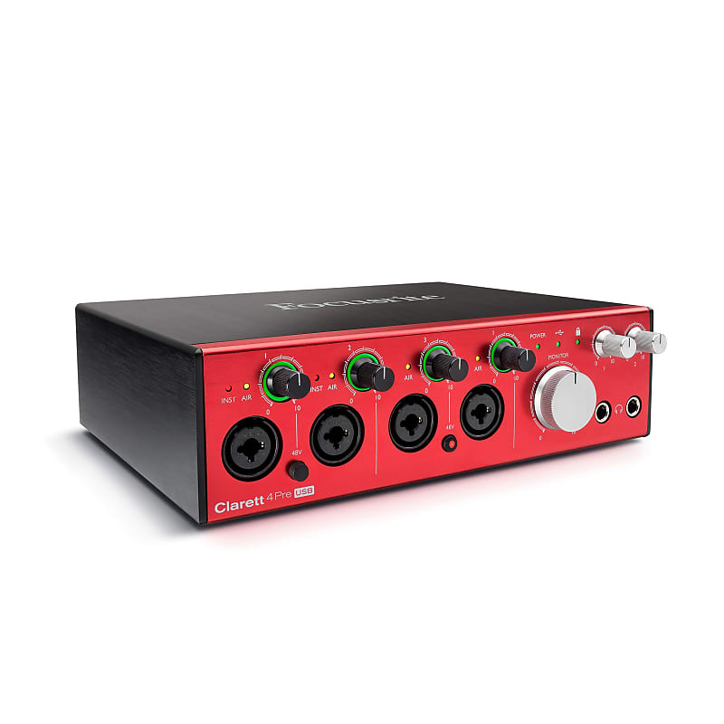 Focusrite Clarett+ 4 Pre USB Audio & MIDI Interface | Reverb