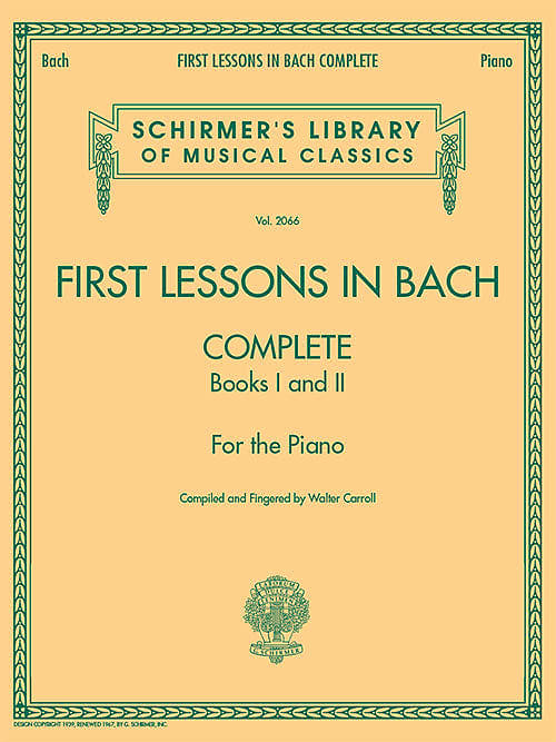 First Lessons In Bach Complete Piano Collection | Reverb