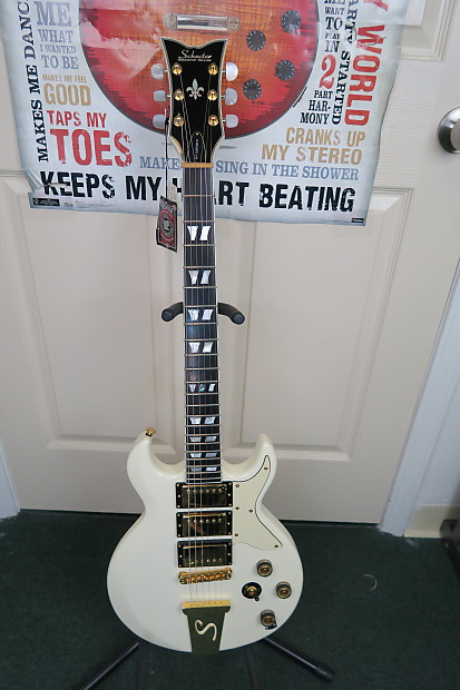 Schecter S-1 Custom III White | Reverb