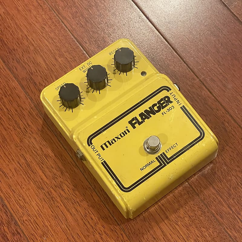 Vintage 70s Maxon FL-303 Analog Flanger Pedal Rare Recticon | Reverb