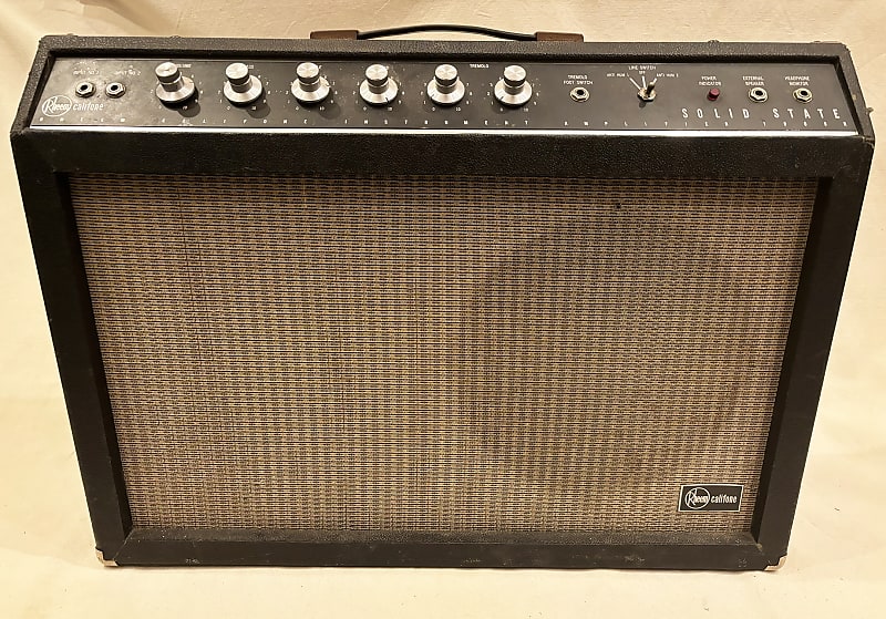 Rheem Califone 1909R solid state guitar combo amplifier 60s | Reverb