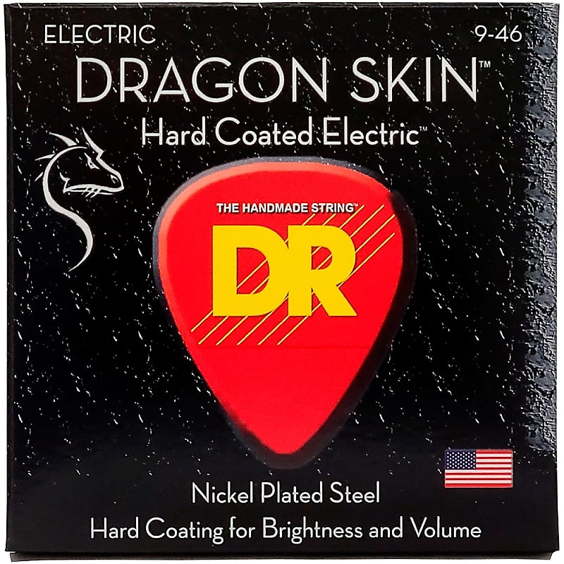DR Strings DSE-9/46 Dragon Skin Coated Light-Medium Electric | Reverb