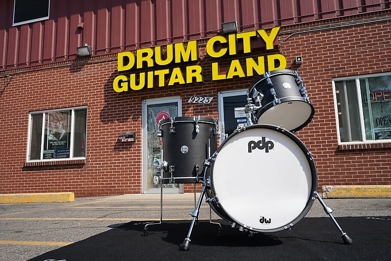 PDP Concept Maple Series - Ebony Satin - Bop 3pc Shell Pack | Reverb